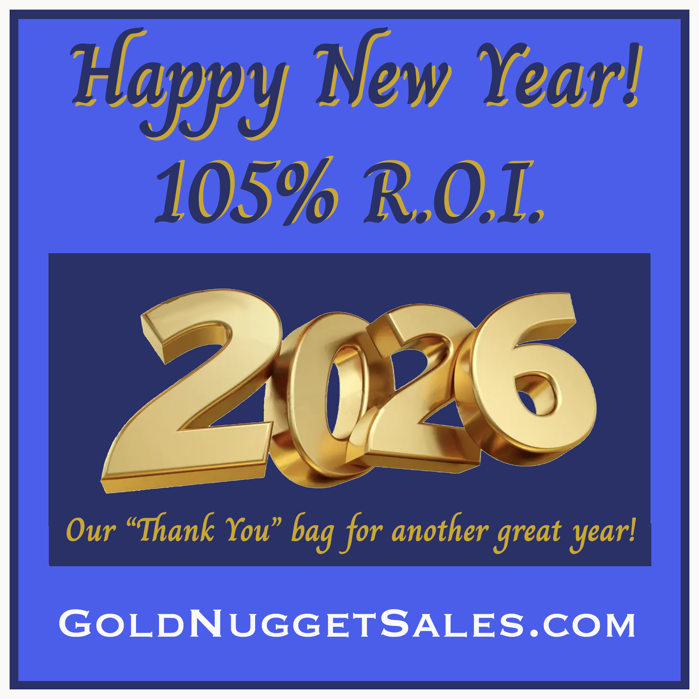 2 Gram Happy New Year Paydirt Bag! 105% R.O.I. - Over 2 grams of Gold ...